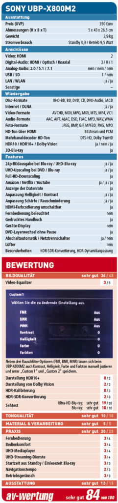 Sony UBP-X800M2 (Test)